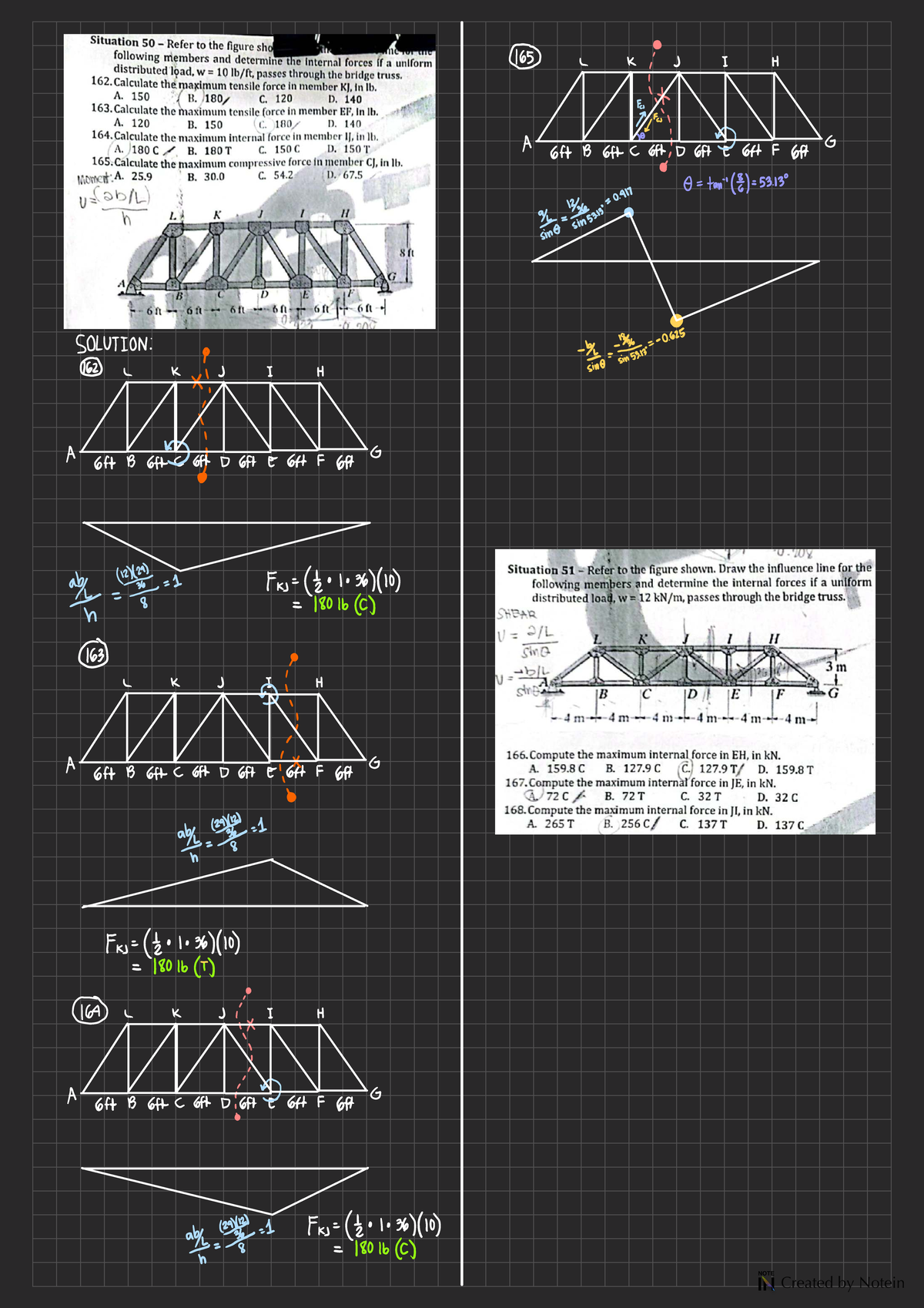 Structural Analysis 3: Internal Forces in Bridge Truss Members - Studocu