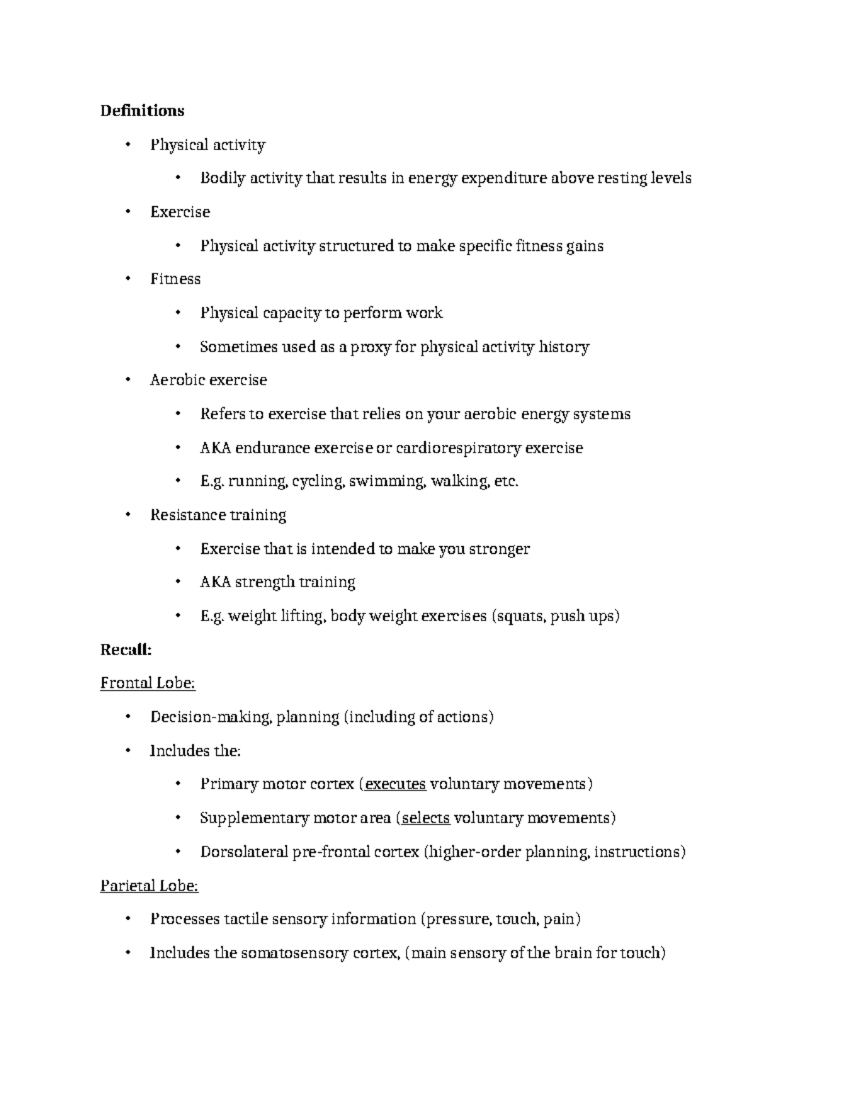 Exercise & Brain Health: Impact on Fitness & Neurogenesis - Studocu
