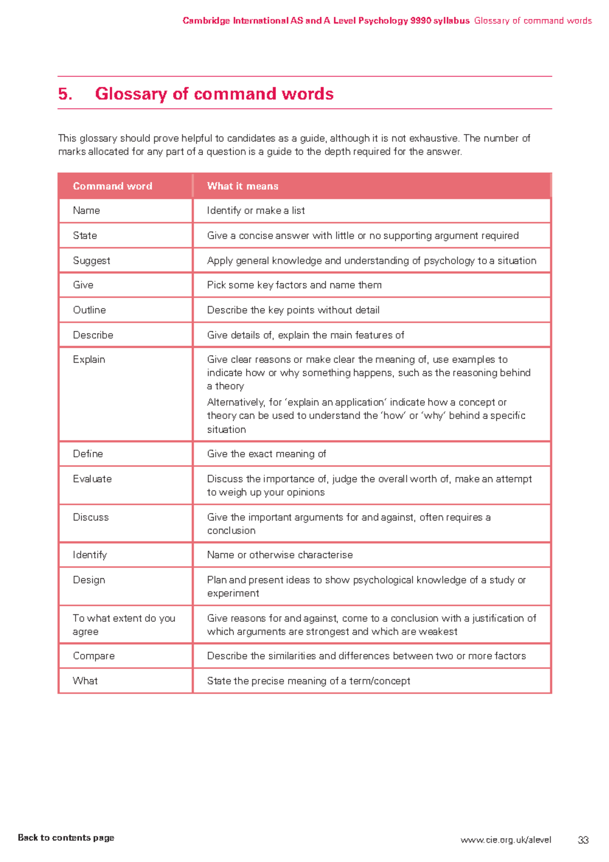 A.4. Command words - as psy - Cambridge International AS and A Level ...