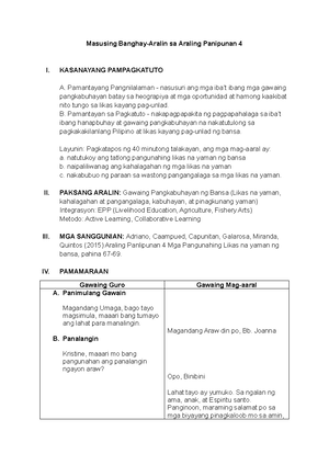 English 1 TTL DLP - adjectives - English 1 I. Objectives a. Identify ...