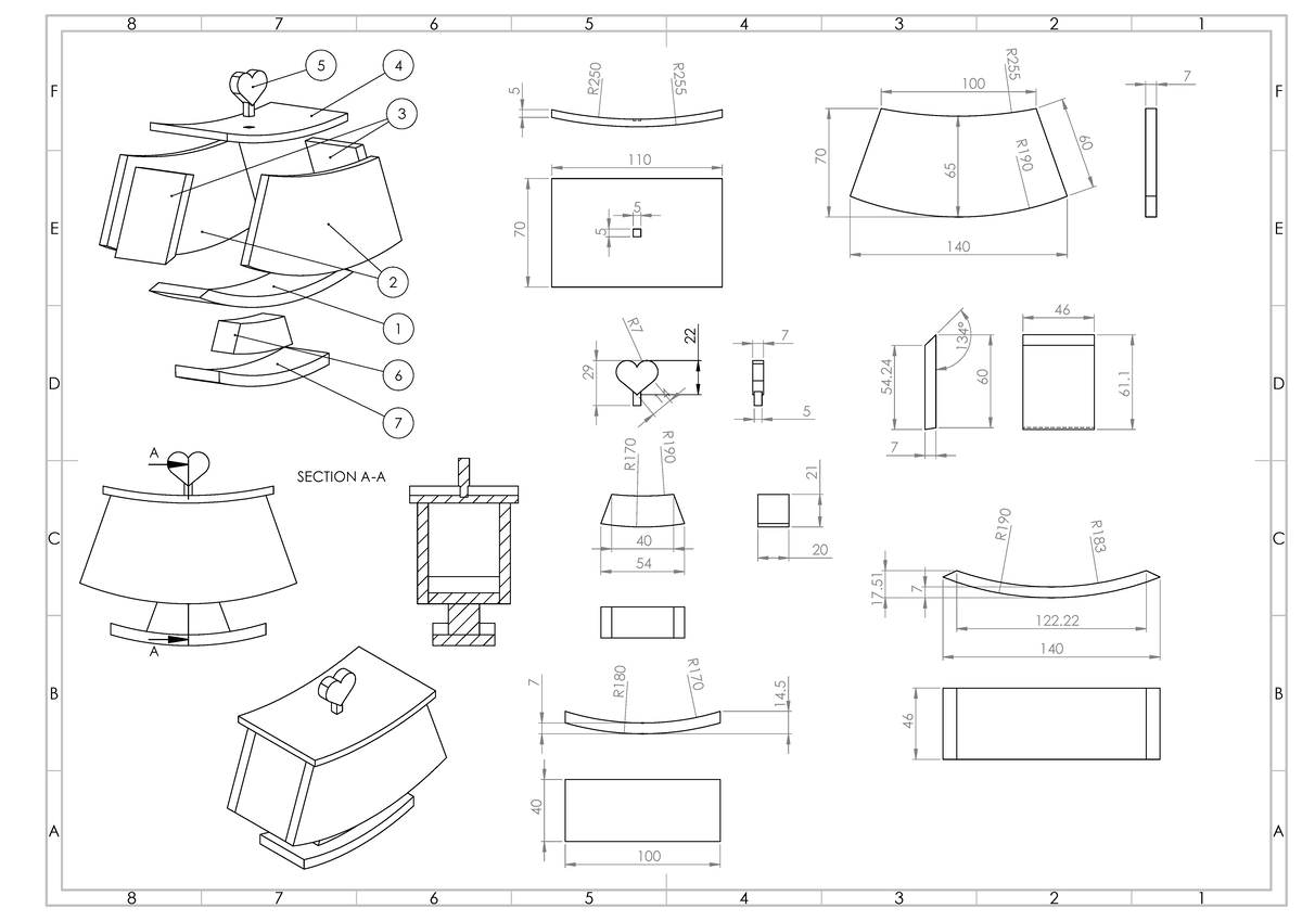 Assemhop 4 - đáp án - 134° A A SECTION A-A A A B B C C D D E E - R ...