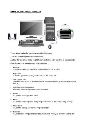 Computer Studies notes - Introduction to Computer Systems - UoN - Studocu