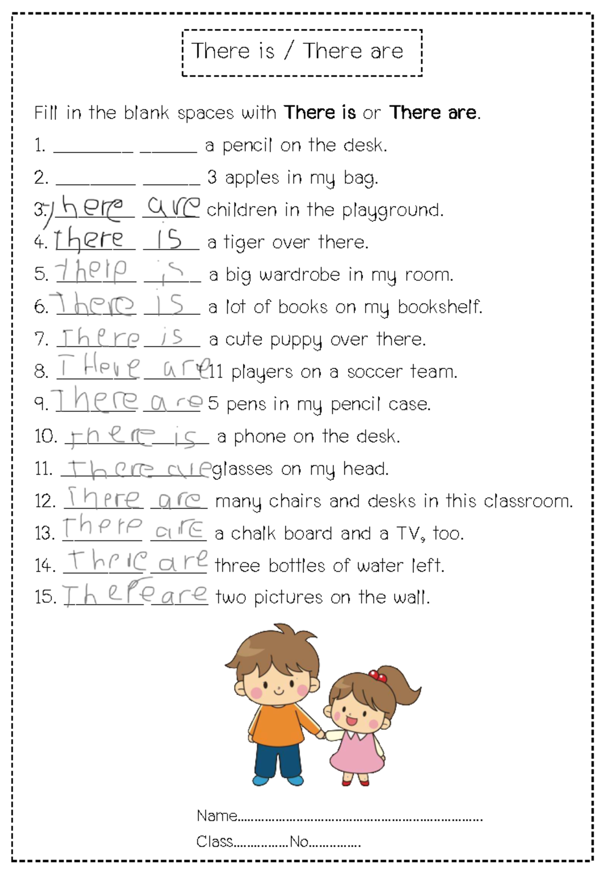 Grammar Worksheets T35: Fill in the Blanks & Sentence Transformations ...