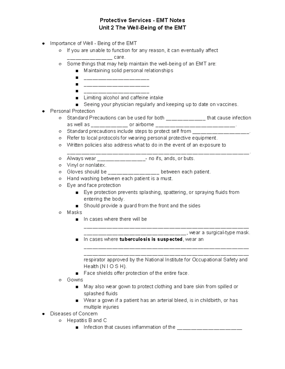 Unit 5 Medical Terminology Study Notes for Healthcare Professionals ...