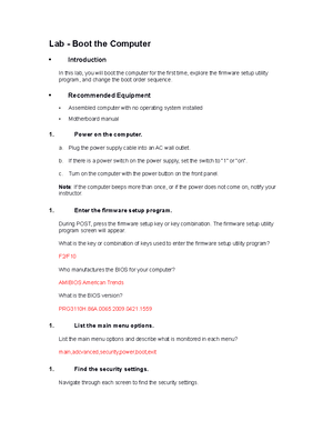 Tutorial 1 QUES-BMIT3084 - BMIT3084 ENTERPRISE NETWORKING Tutorial 1 1. Figure 1-1 network ...