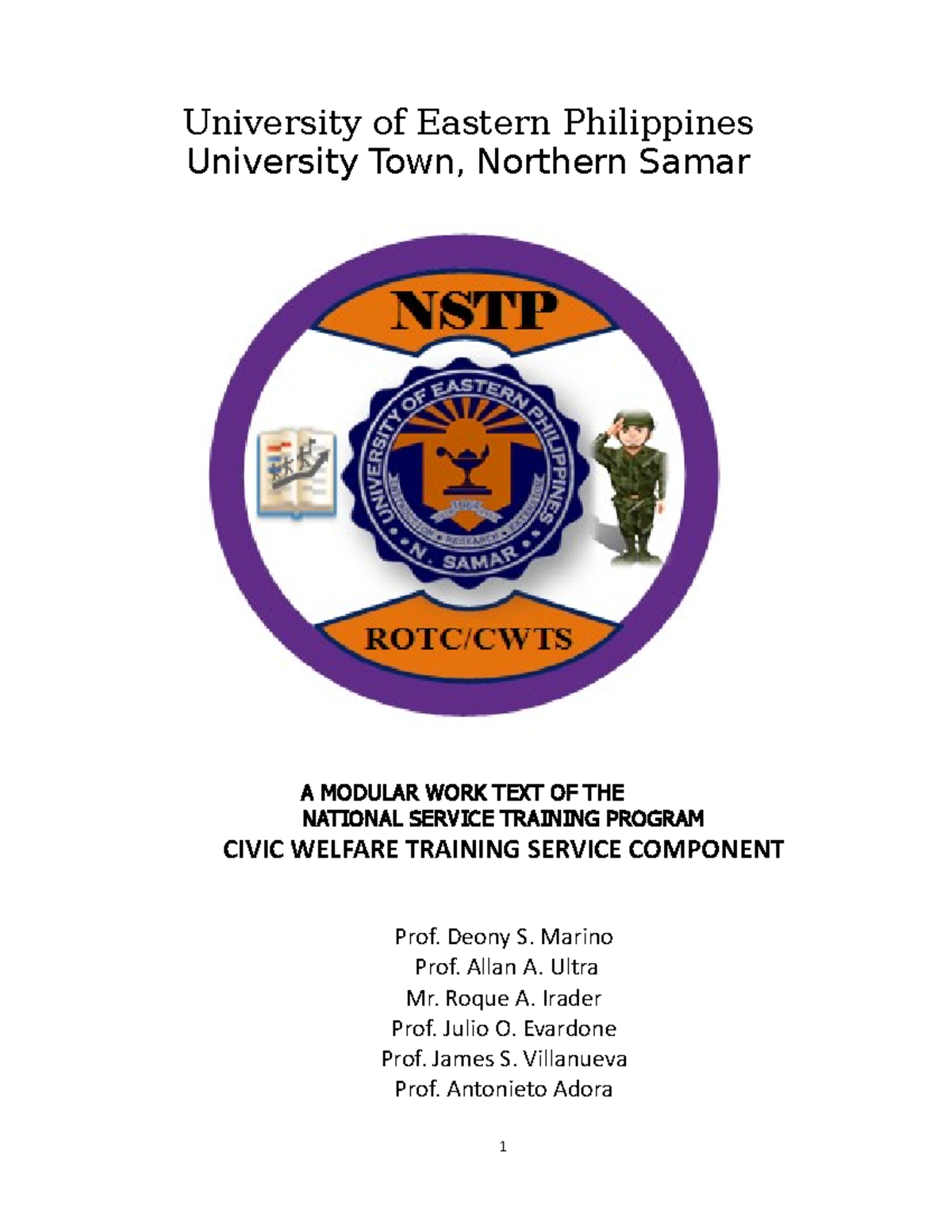 CWTS 2 Module 1 - A MODULAR WORK TEXT OF THE NATIONAL SERVICE TRAINING ...