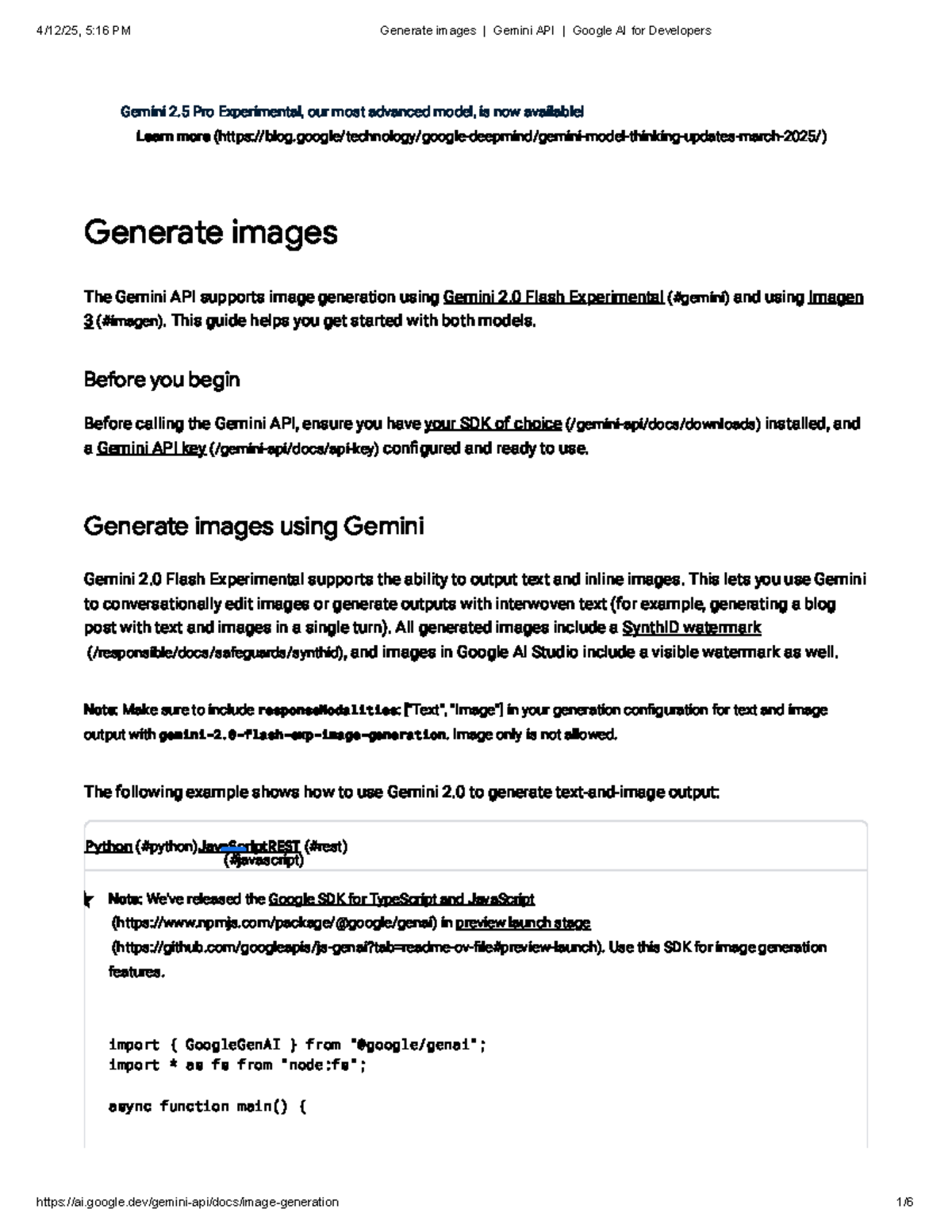Gemini API Image Generation Guide for Google AI Developers - Studocu