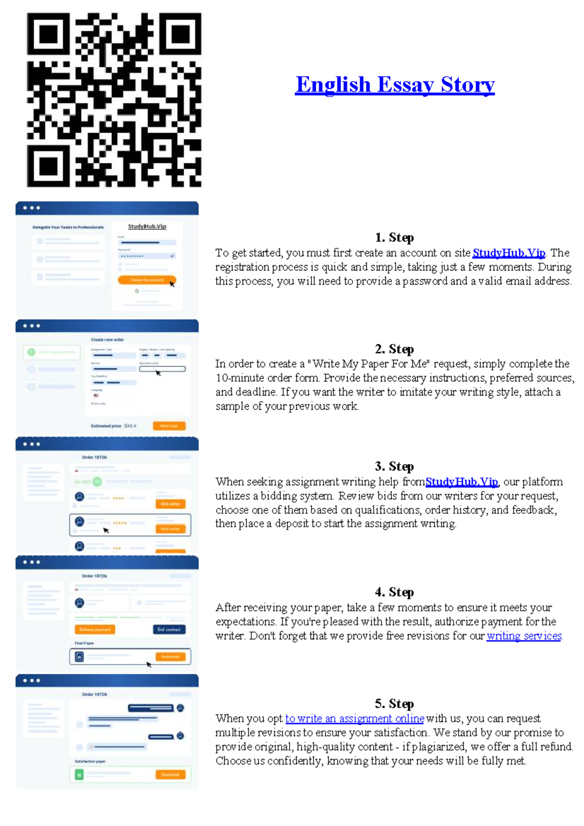 English Essay Writing Guide: Steps to Success - Studocu