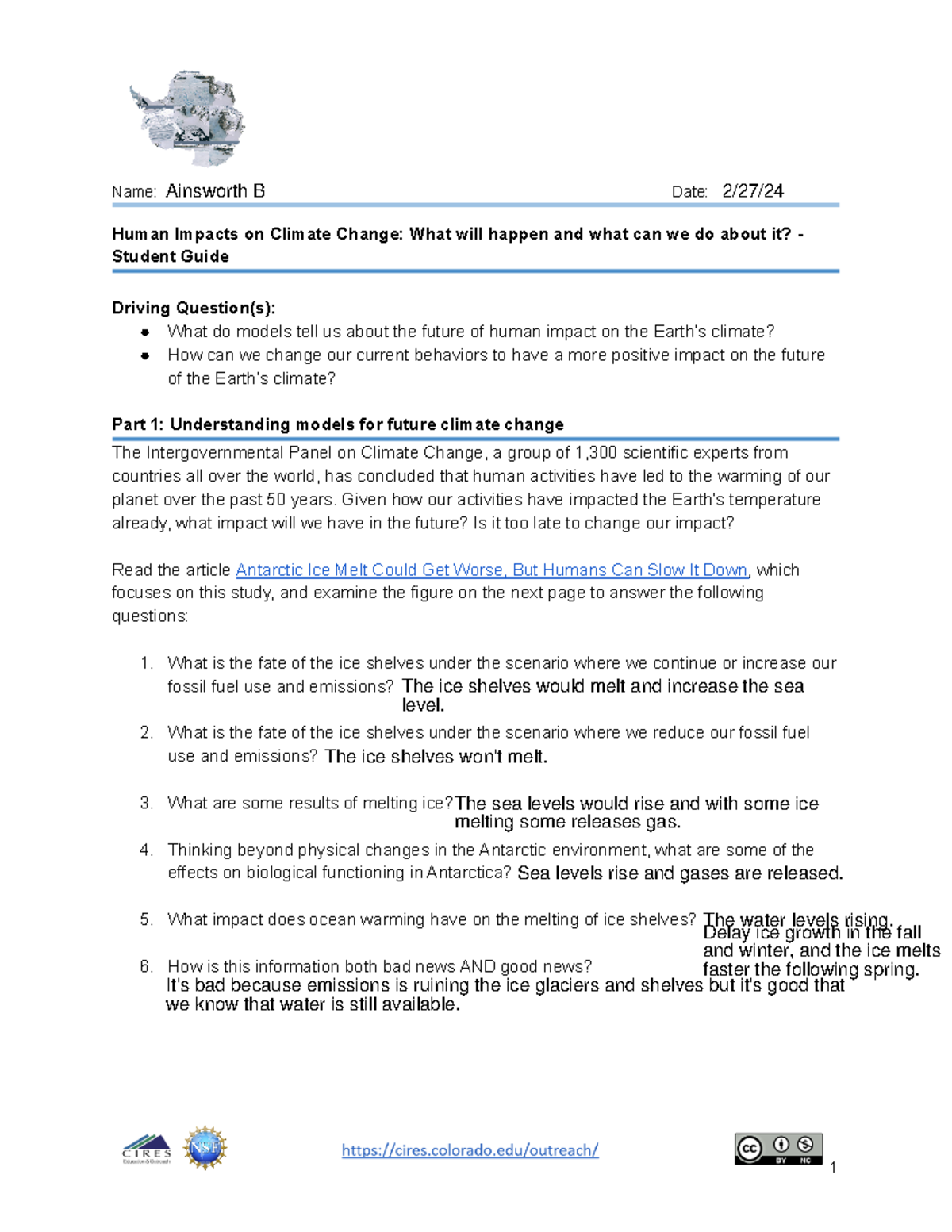Climate Change: Human Impact and Solutions Guide (CH119) - Studocu