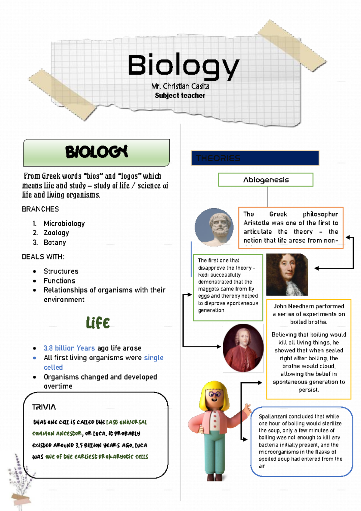 Biology 101: Comprehensive Notes on Life and Organisms - Studocu