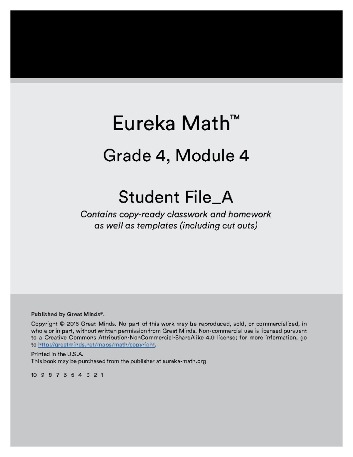 Eureka Math G4 M4 Student Workbook: Classwork & Homework - Studocu