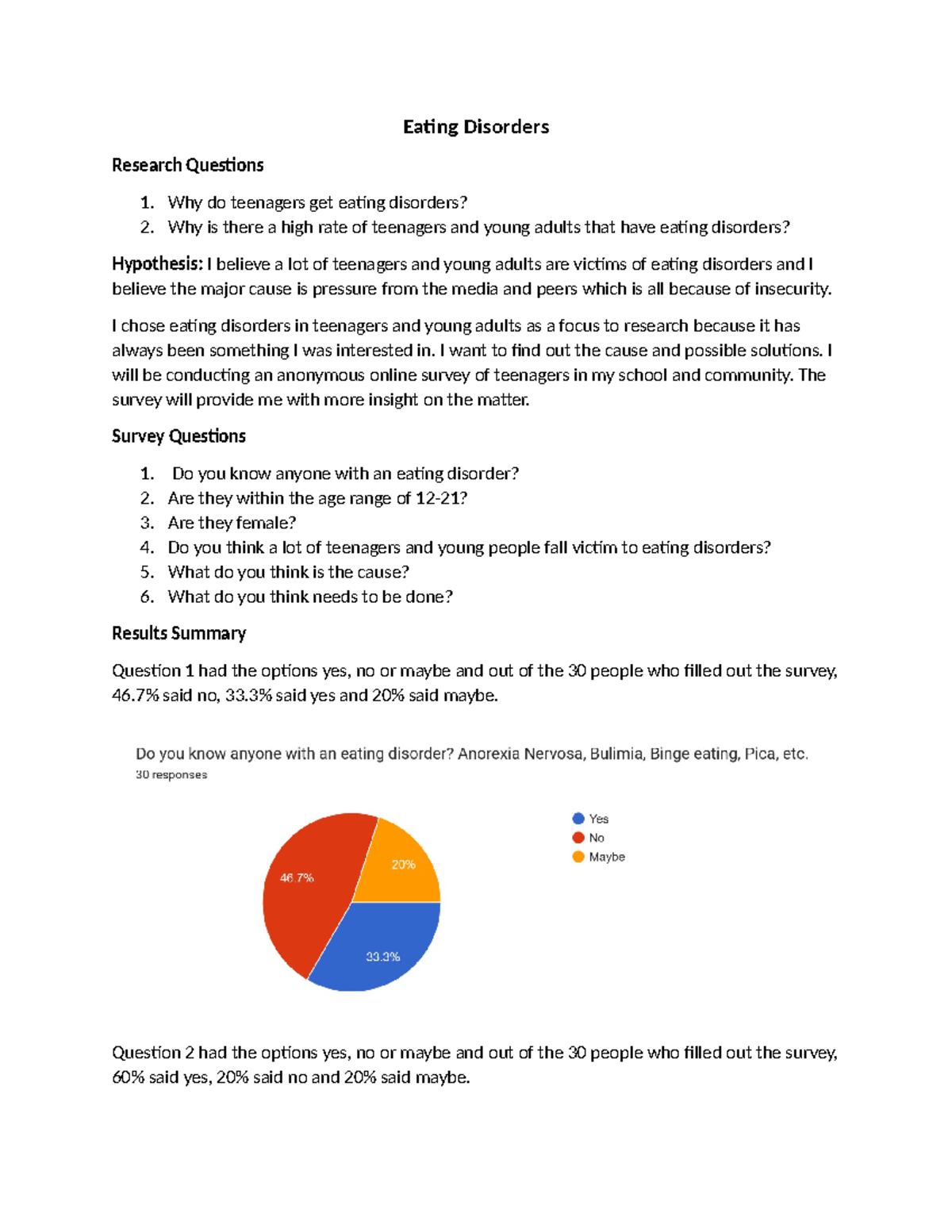 Eating Disorder - Essay prompt and primary source formation - Eating ...