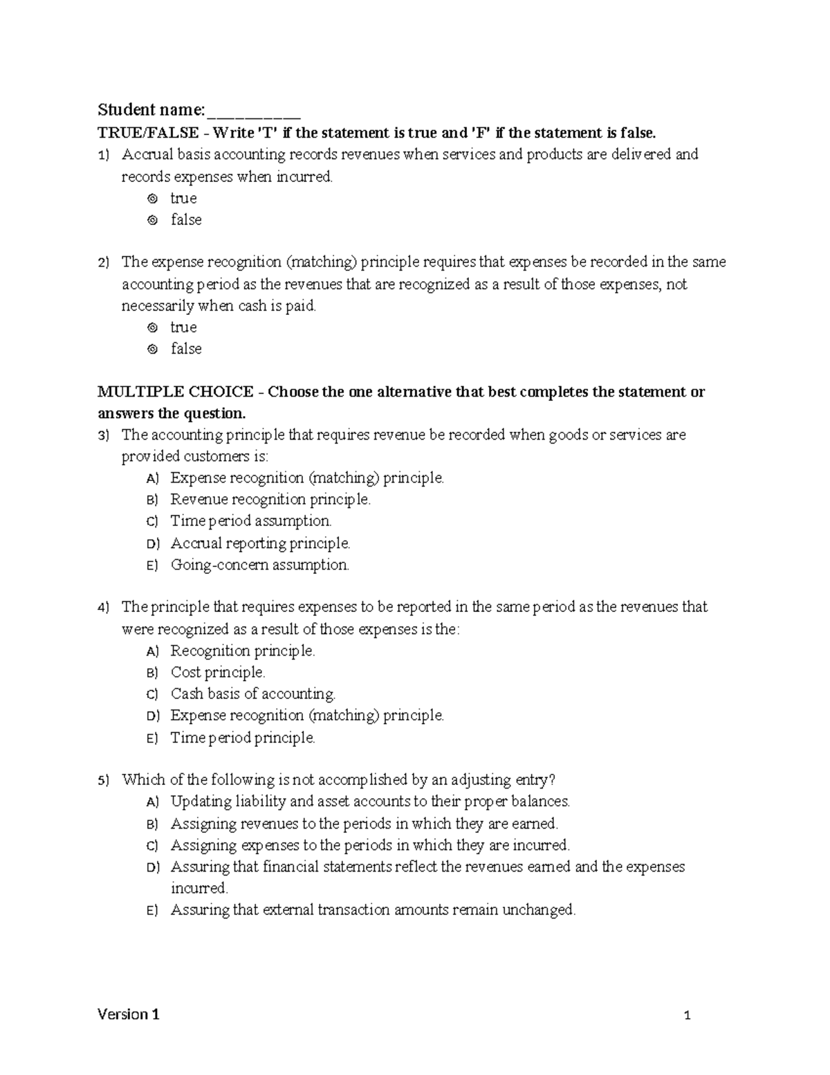 Wild Chapter 3 Sample Questions: True/False & Multiple Choice - Studocu