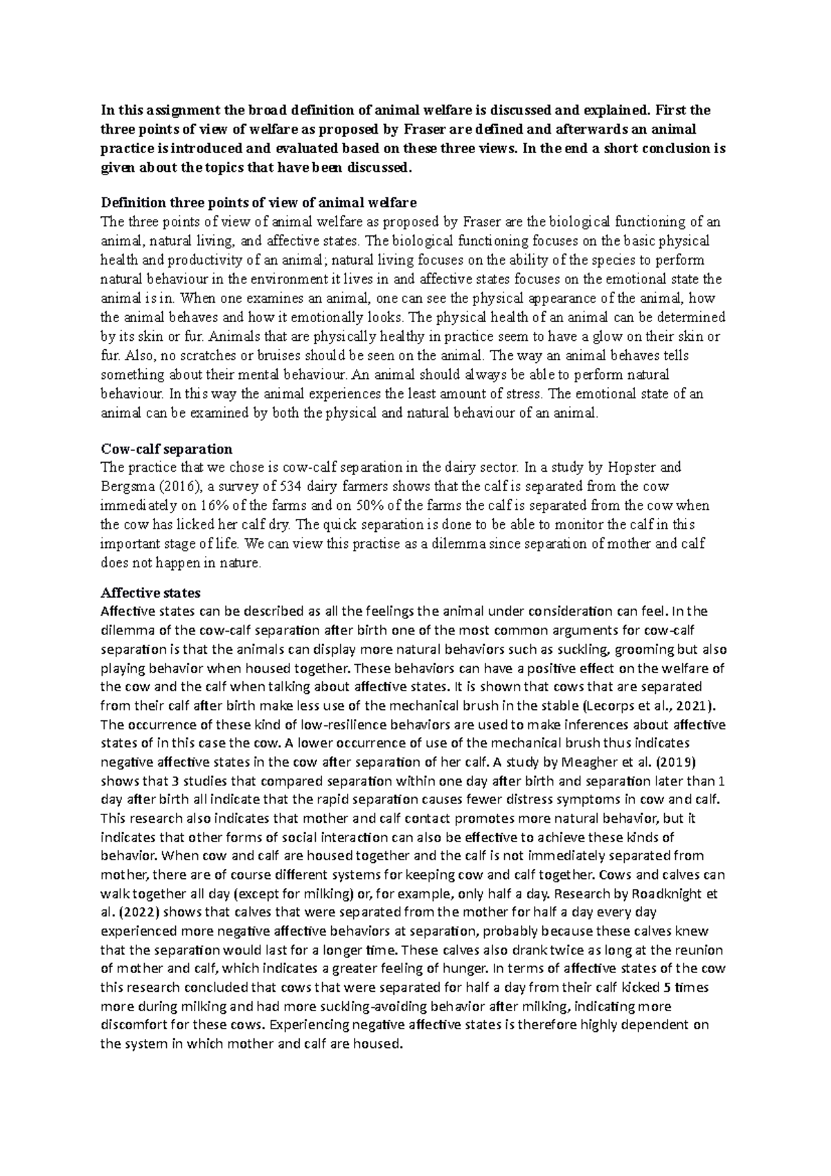 Assignment 2 Welfare - In this assignment the broad definition of ...