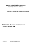 Electronic principles and circuits - BEC303 - VTU - Studocu
