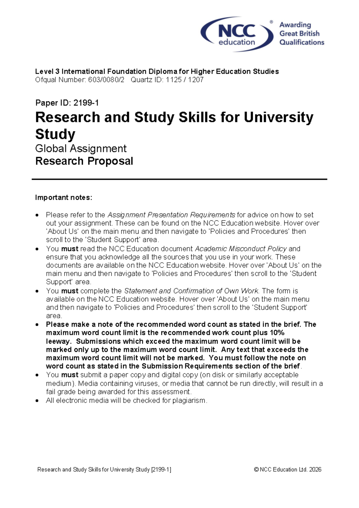 Research Proposal for Rss Assignment 2199: Study Skills in HE - Studocu