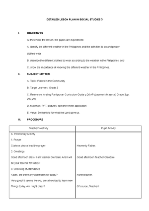 Detailed Lesson Plan in Grade 5 ESP - Masusing Banghay-aralin sa ESP ...
