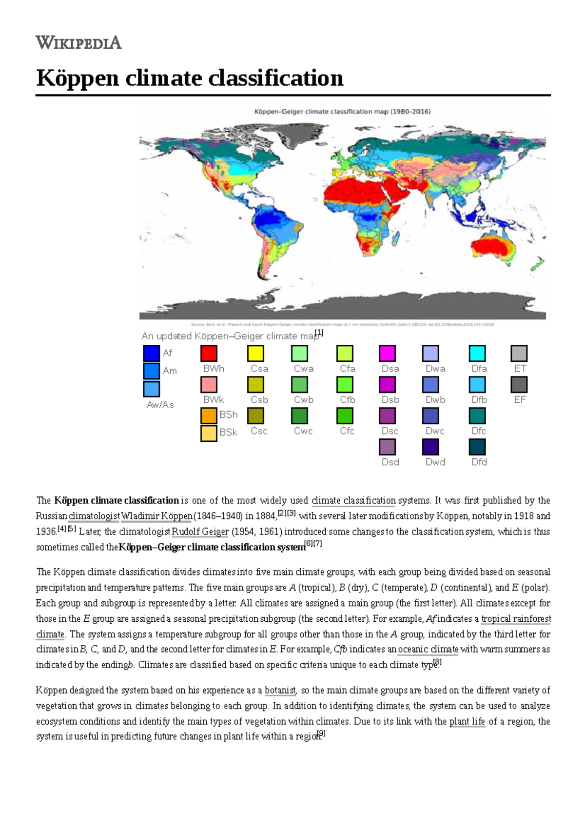 Köppen Climate Classification Overview: A Comprehensive Guide ...