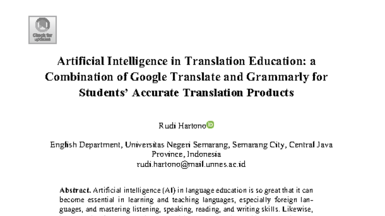 AI in Translation Education: Enhancing Accuracy with Google Translate ...