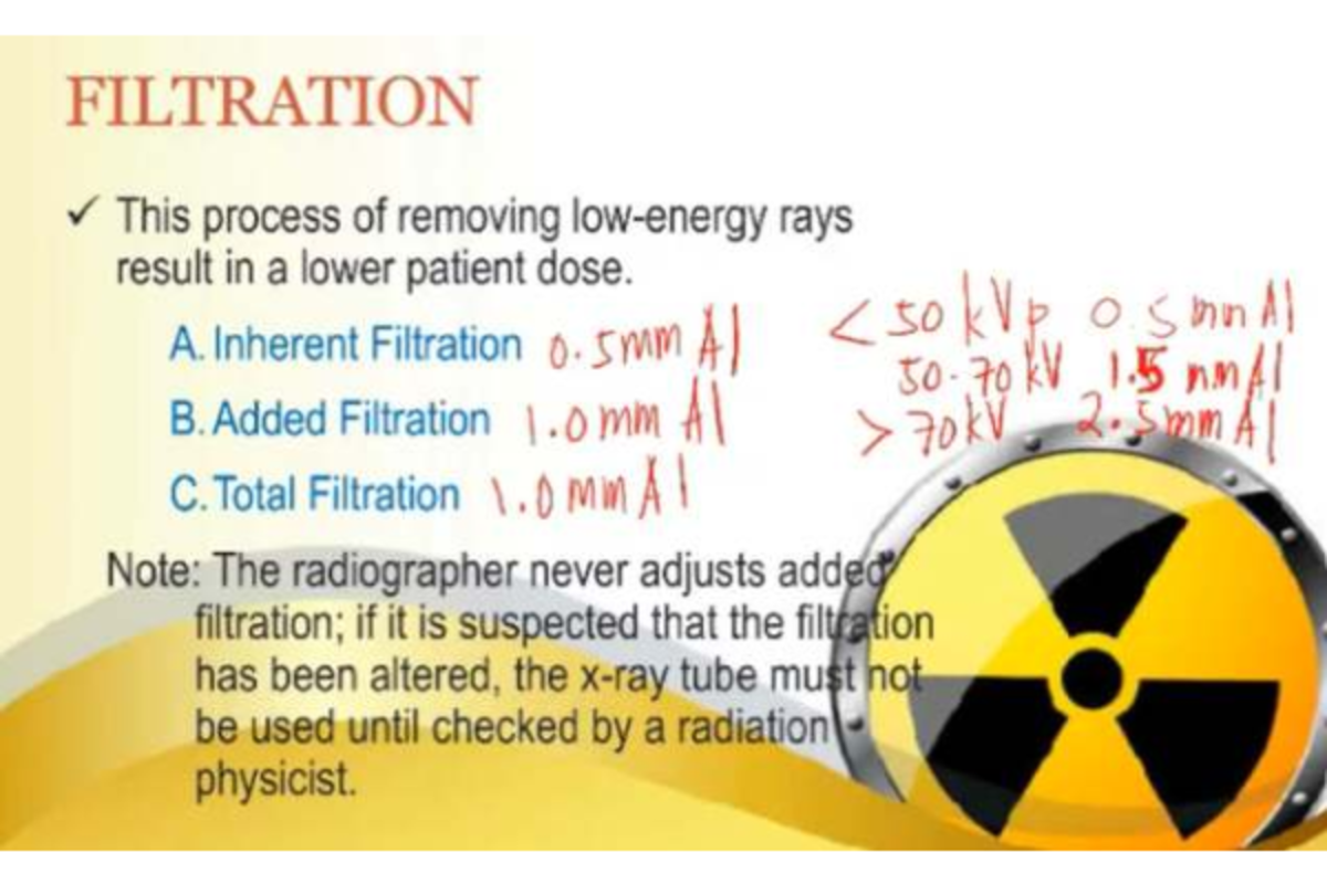 RAD 101: Filtration and Radiation Protection Guidelines - Studocu