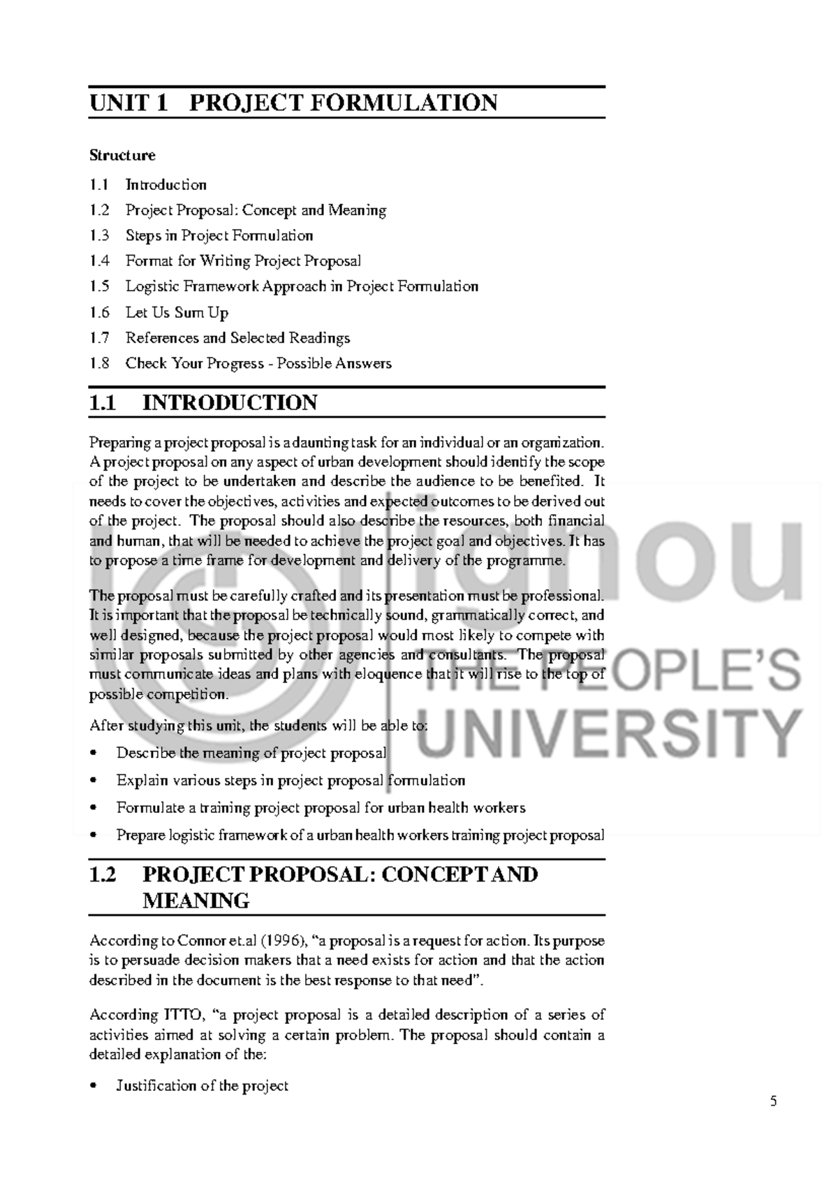 Unit 1: Comprehensive Notes on Project Formulation Techniques - Studocu