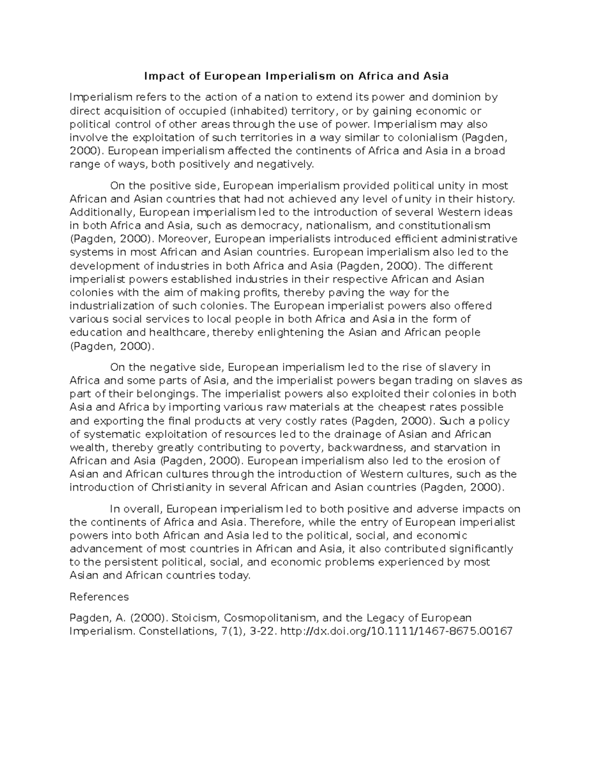 Impact of European Imperialism on Africa & Asia: A Dual Perspective ...