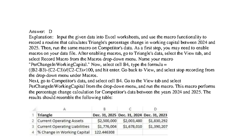 Data Analytics in Accounting: Macro for Percentage Change Calculation ...