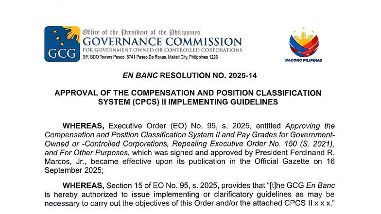 CPCS II Implementing Guidelines (EO No. 95, S. 2025) - Studocu