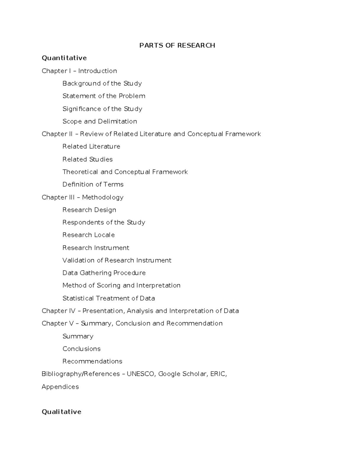Parts of Research: A Comprehensive Guide to Methodology and Analysis ...
