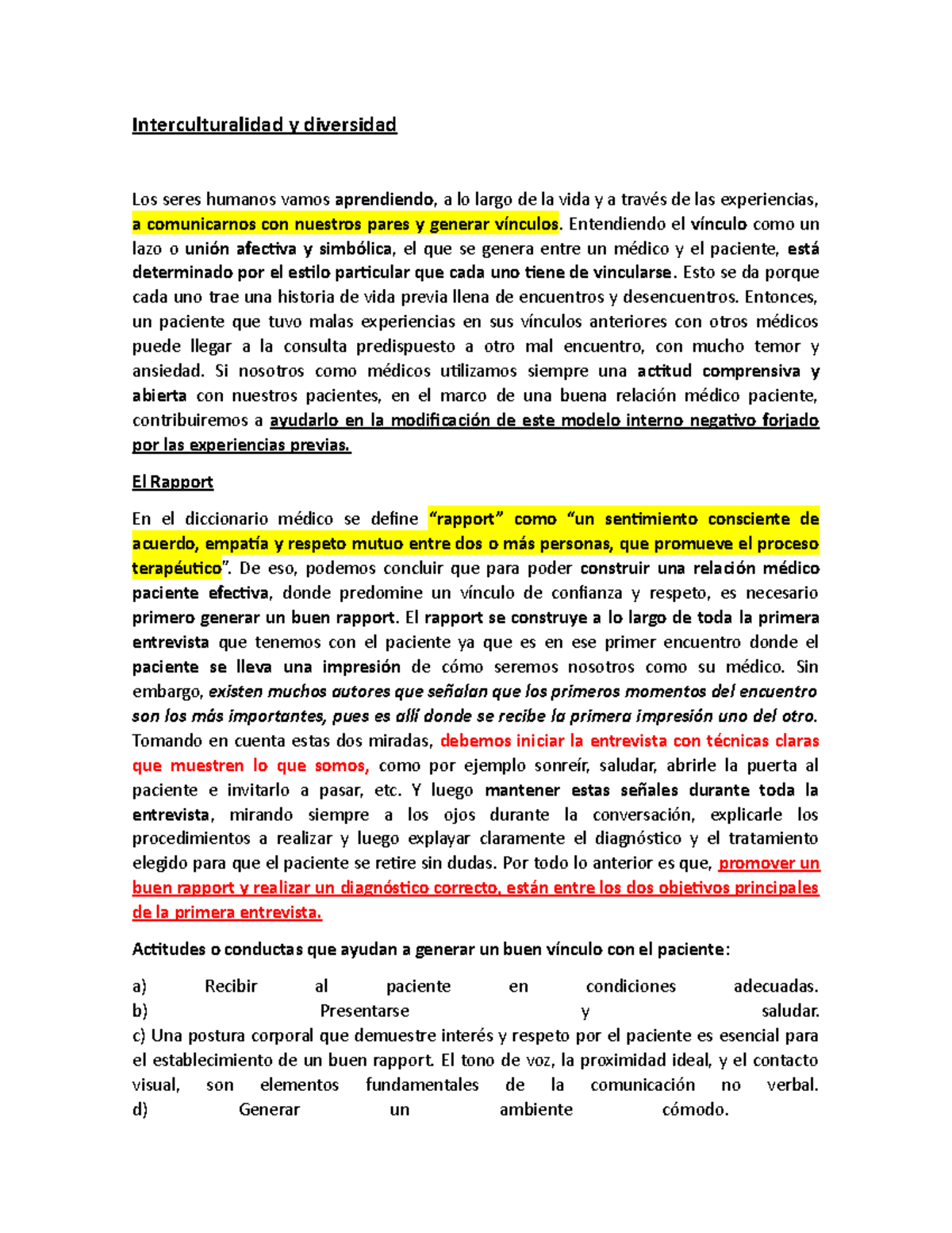 Interculturalidad y diversidad - Entendiendo el vínculo como un lazo o ...