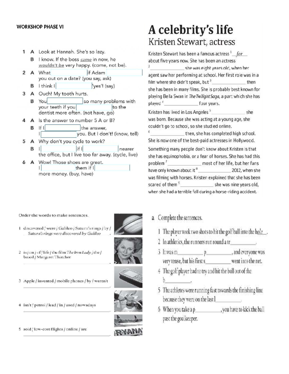 Workshop Phase VI - Kristen Stewart: A Life in Film - Studocu