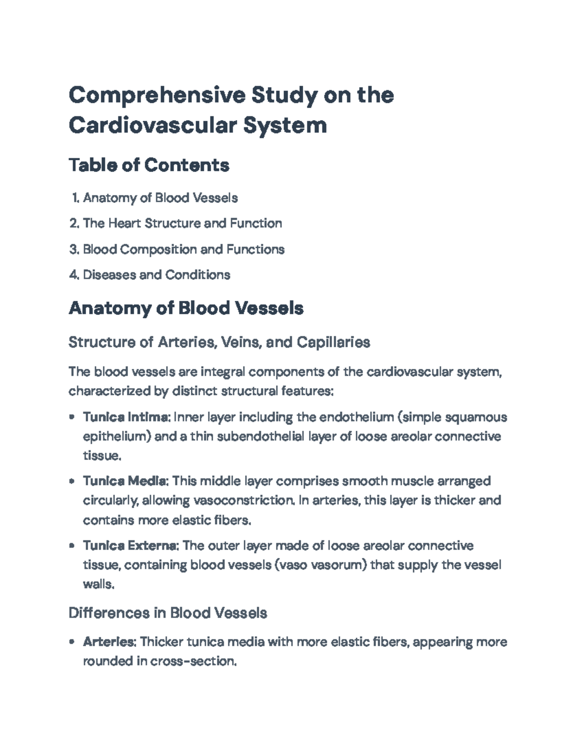Cardiovascular System Overview: Structure, Function, and Diseases ...