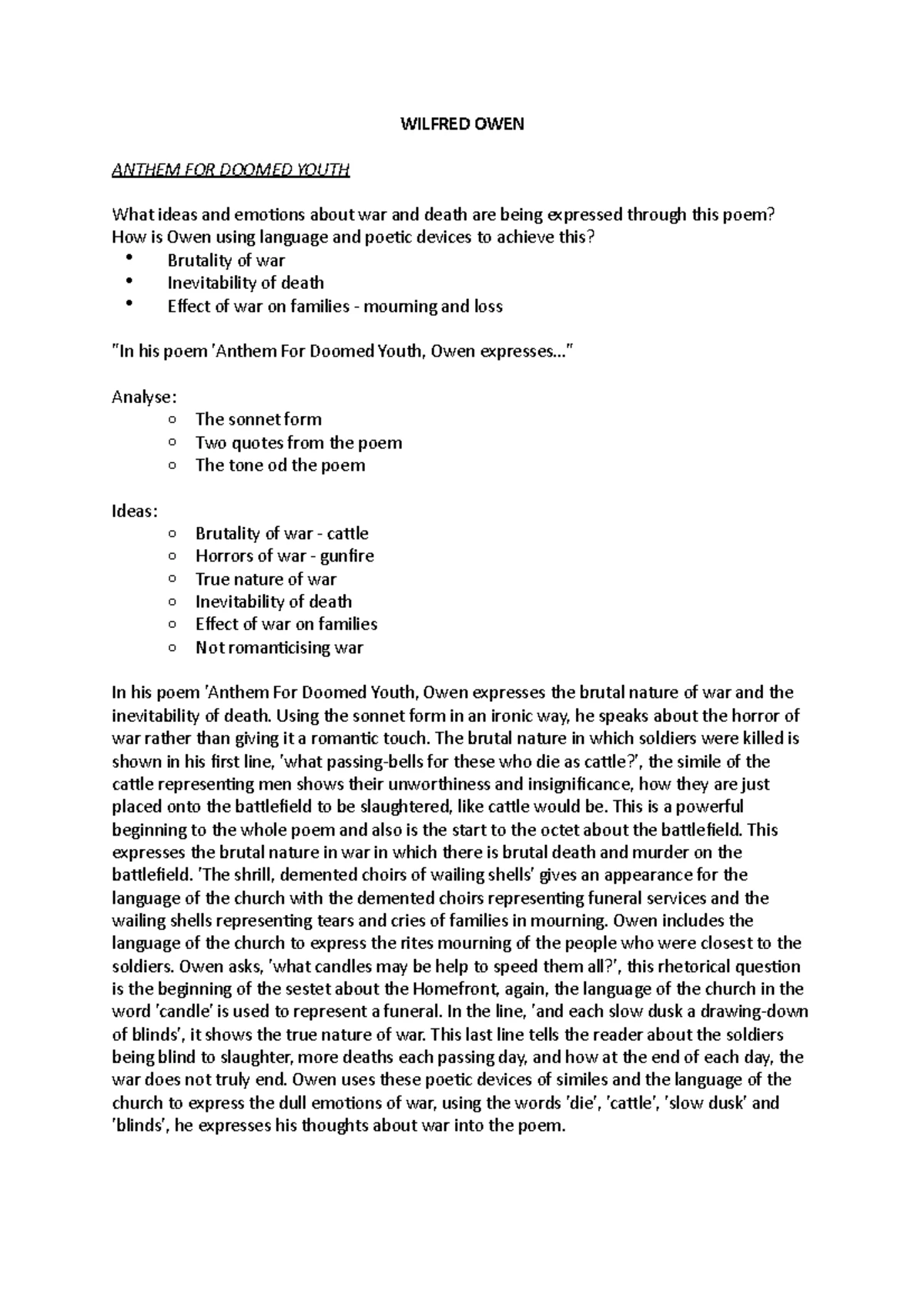 Billy Elliot (Film) Summary Notes: Themes, Techniques & Symbolism - Studocu