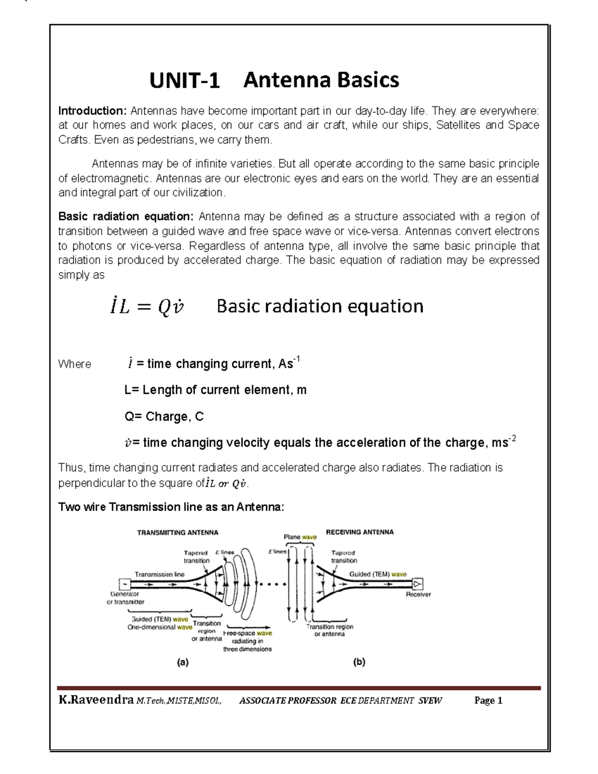 Antenna Basics: Introduction to Electromagnetic Principles and ...
