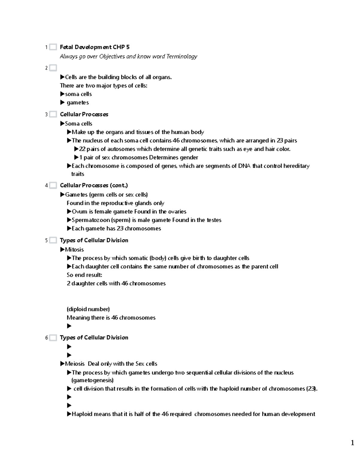 CH 5 Fetal Development: Key Concepts and Terminology Overview - Studocu