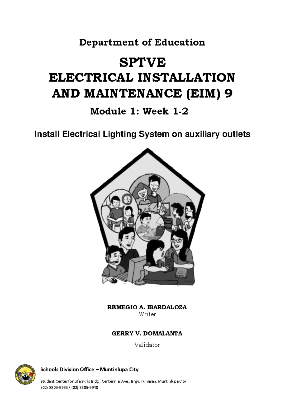 EIM-9- Module-1 wk1-2 Final-25p. - 1 ELECTRICAL INSTALLATION AND ...