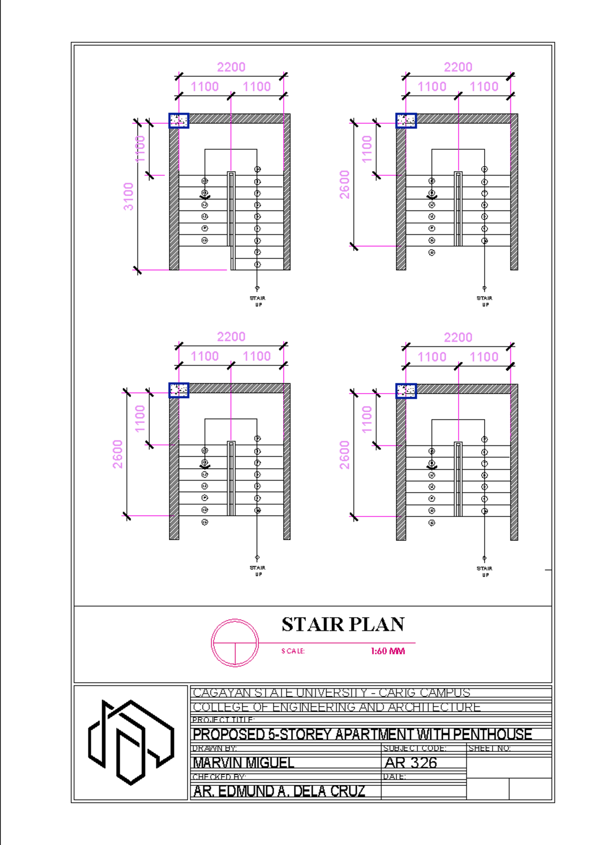 Stair PLAN - sdf - STAIR STAIR STAIR STAIR STAIR PLAN SCALE: 1:60 MM ...