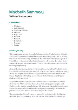 Grade 11 English Macbeth Study Guide Questions Answers - STUDY GUIDE ...