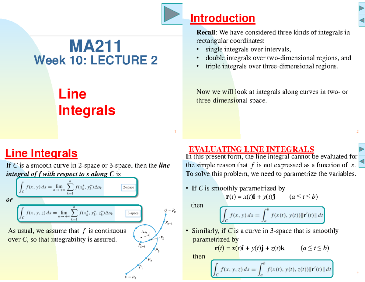 MA211 Final Exam: Line Integrals and Parametrization Techniques - Studocu