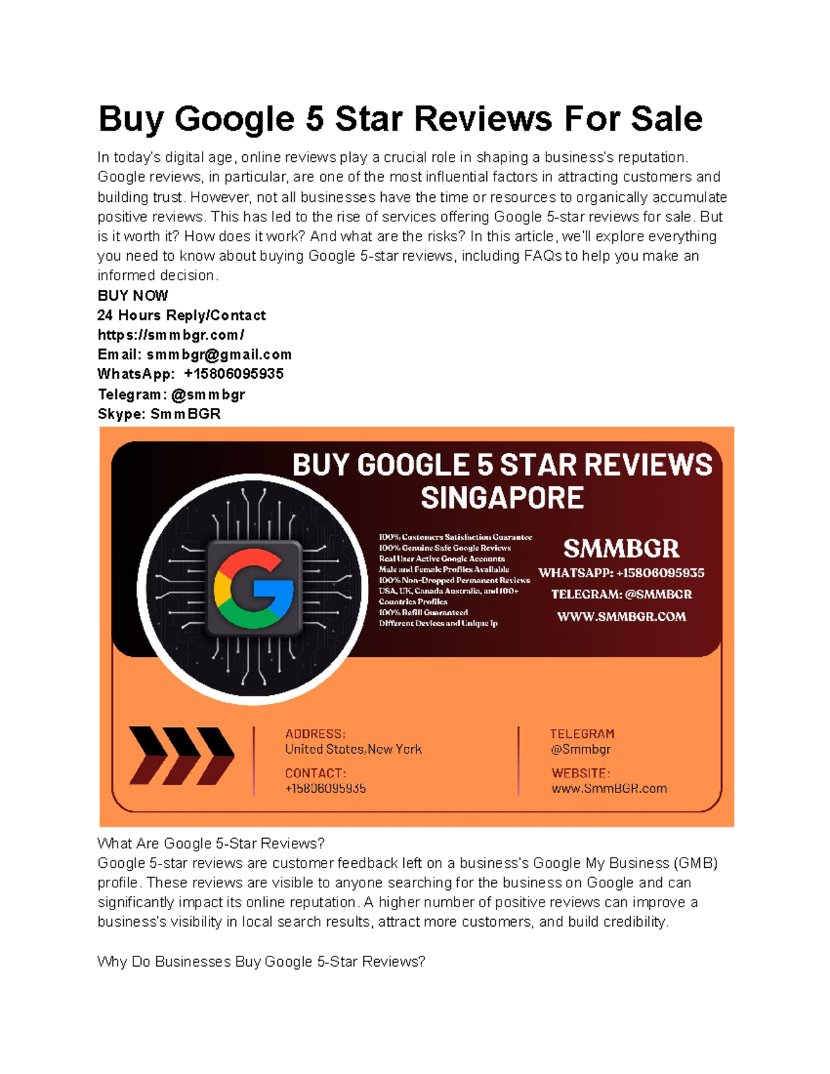 Buy Google 5 Star Reviews For Sale - Google reviews, in particular, are ...