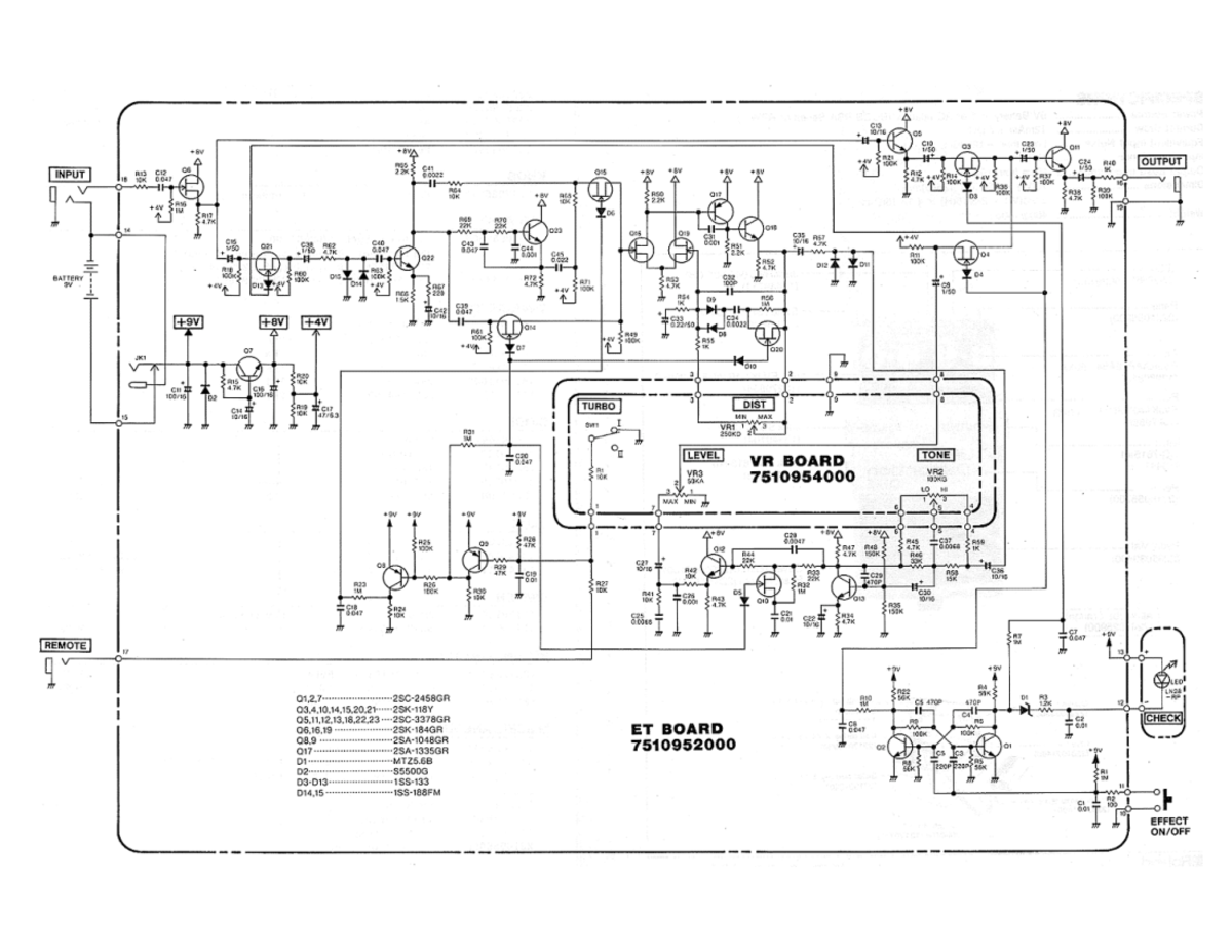 Ш Boss DS-2 Super Distortion Circuit Analysis and Output Check - Studocu