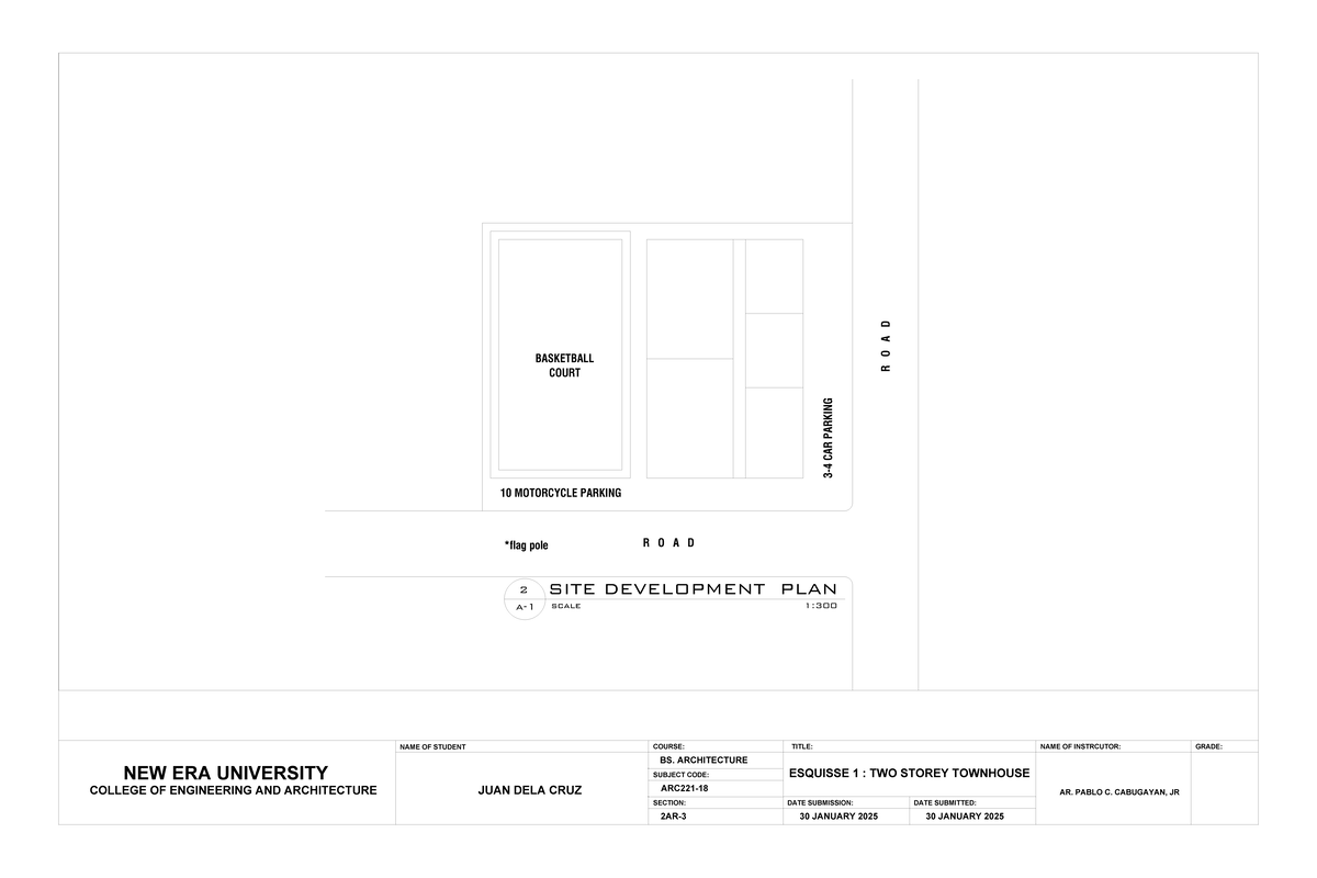 ARC221 - Two Storey Townhouse Design for Architectural Lesson - Studocu