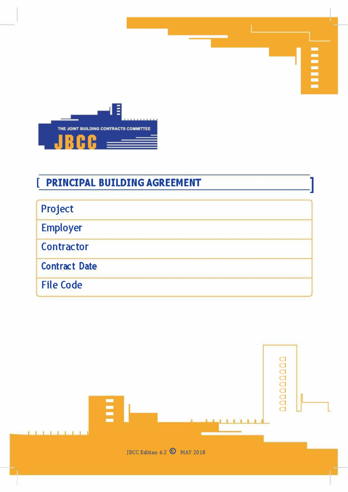 JBCC Principal Building Agreement Edition 6.2 - Comprehensive Overview ...