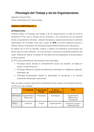 Definición y Significado del Trabajo: Cuestionario MOW 1987 - UNIDAD ...