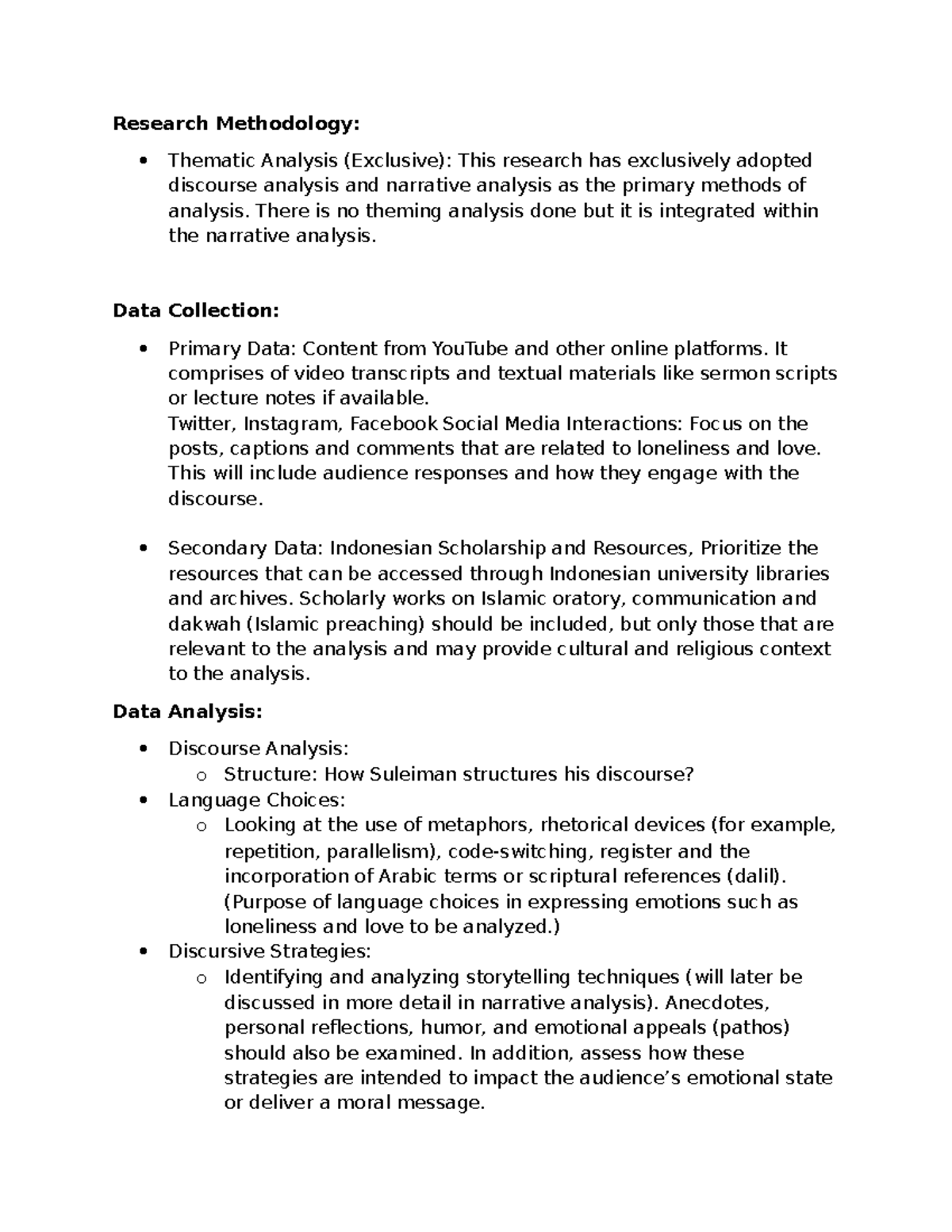Research Methodology - Research Methodology: Thematic Analysis ...