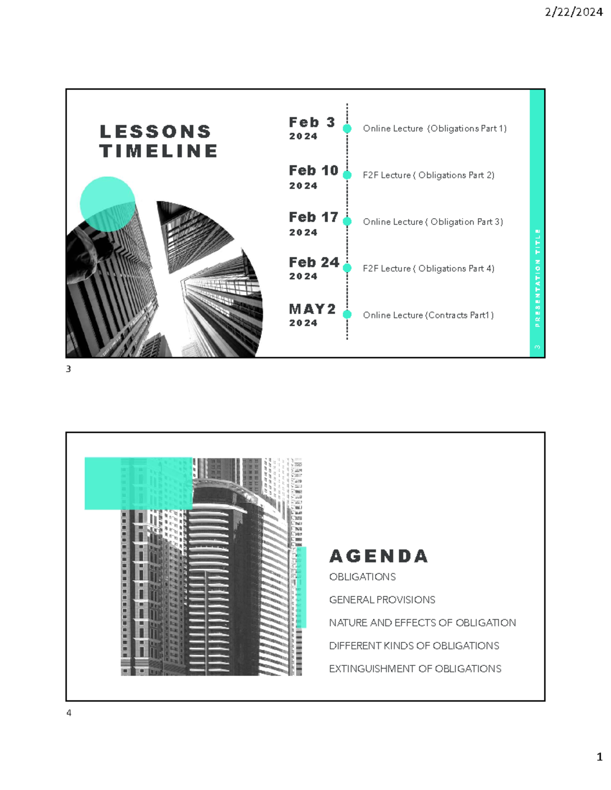Obligations Overview - Lecture Notes (Oblicon-PPT) - Studocu