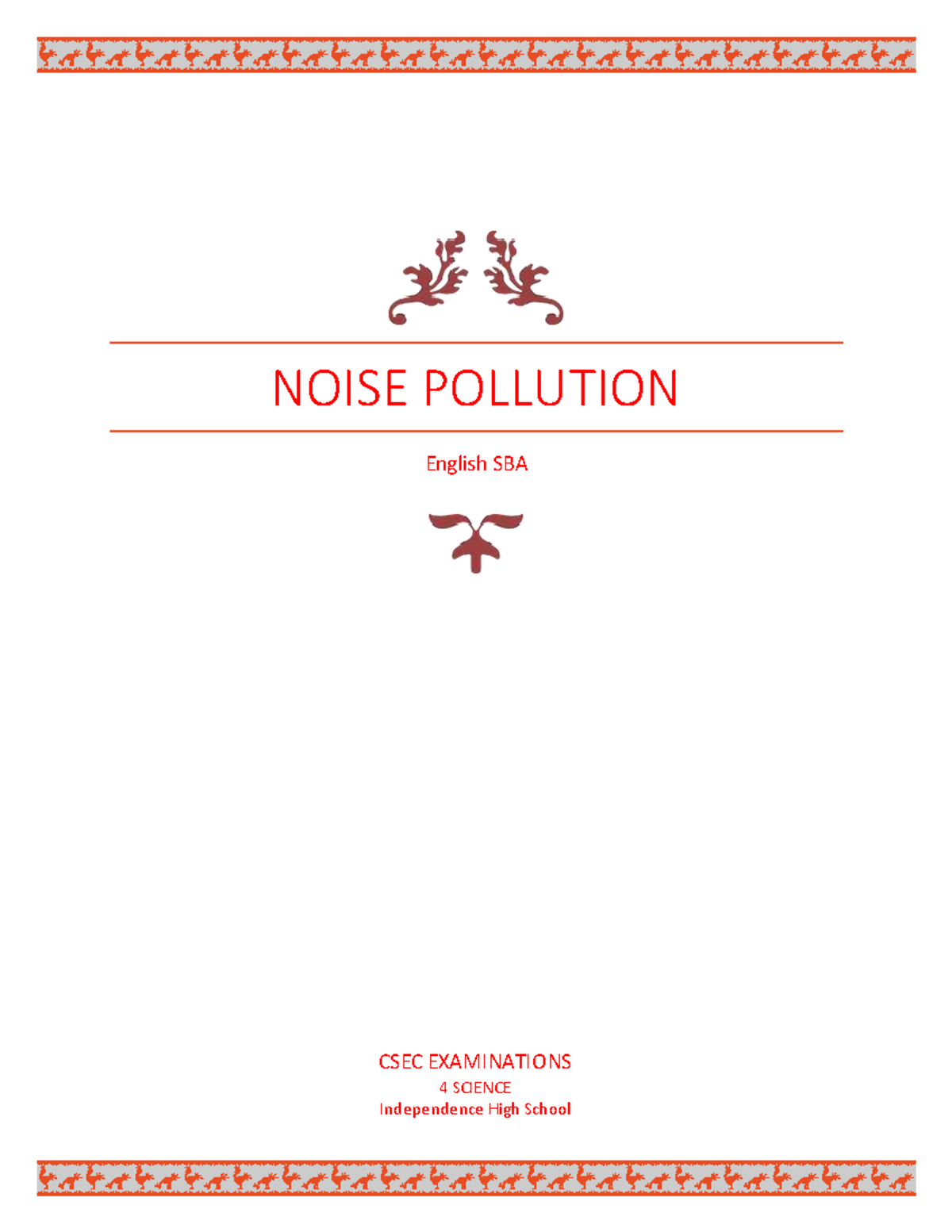 Giannimesenglishsba-171212025057 - NOISE POLLUTION English SBA CSEC ...
