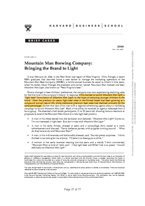 COMM363 Midterm Case - Jon Blume Company In early January 2018 ...