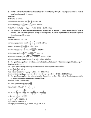 Notes of Hydraulics by Sumit Paudel (NEC) - N E NAME: Sumit paudel STD ...