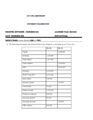Accounting Notes - 3 The Double Entry System Accounting equation forms ...